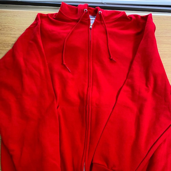 Sweaters | Brand New Sample Red Zip Up Sweater | Poshmark